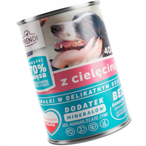 Frendi dla psów z cielęciną 400g (5904316130060) • Cena, Opinie • Mokra ...