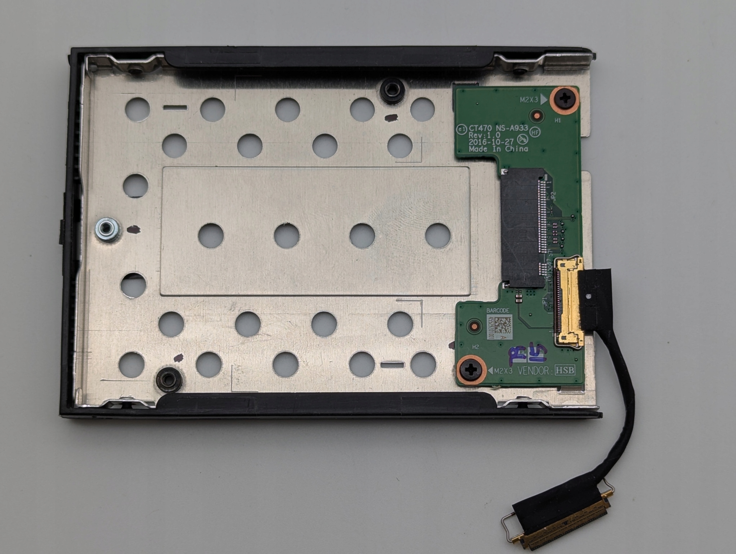 ADAPTER KIESZEŃ RAMKA KONEKTOR DYSKU M2 LENOVO THINKPAD T470 T480 X270 ...