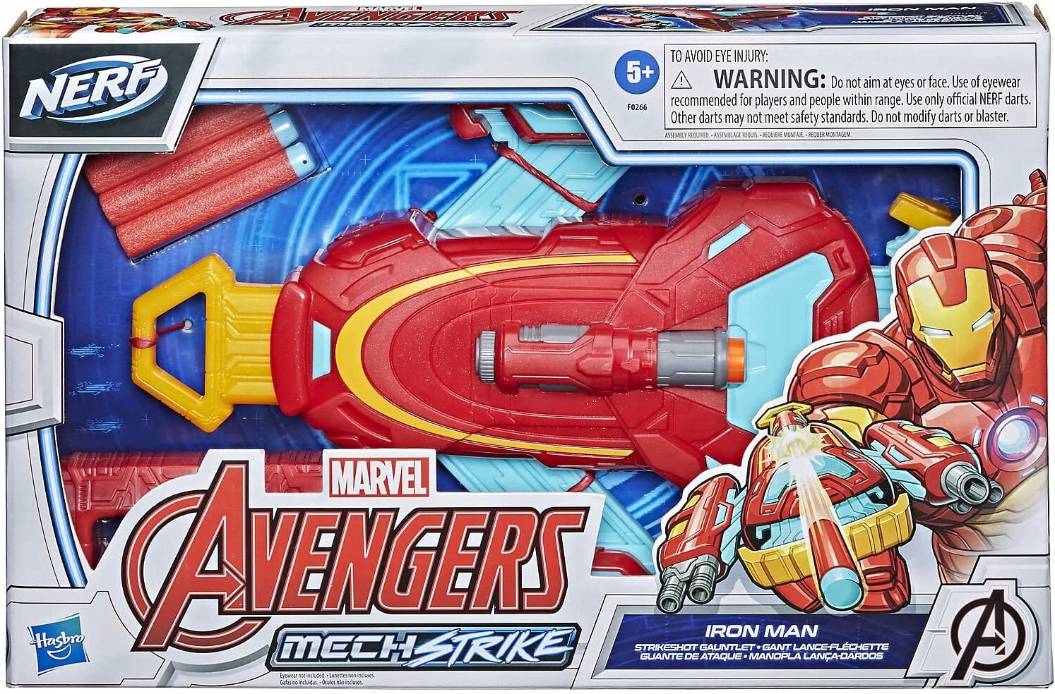 Nerf Avengers MECH STRIKE Rękawica IRON MAN 13564222498 - Allegro.pl