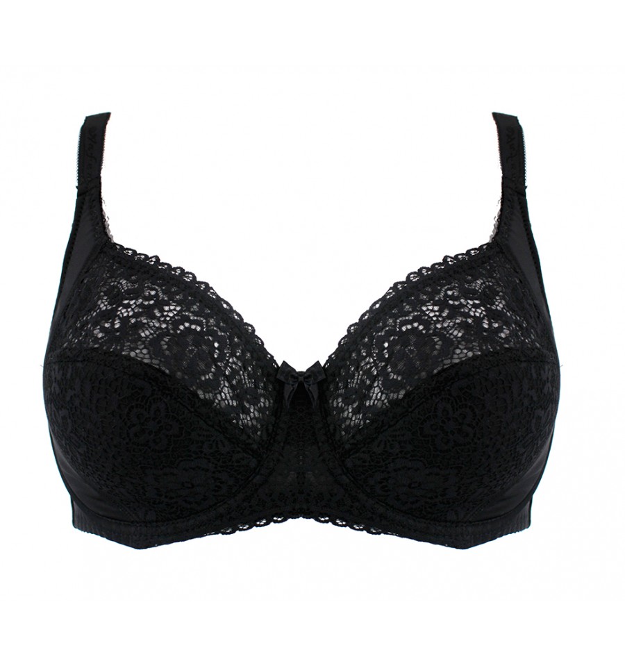 Anfen biustonosz półusztywniany czarny rozmiar 85F • Opinie - Allegro