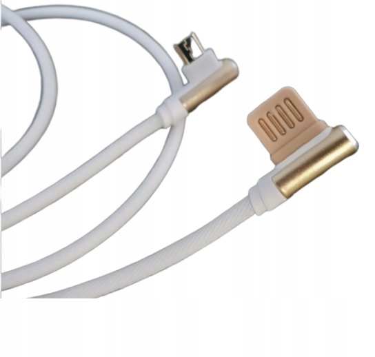 Kabel USB- micro mikro USB nylon 1m kątowy (3500) - Sklep, Opinie, Cena ...