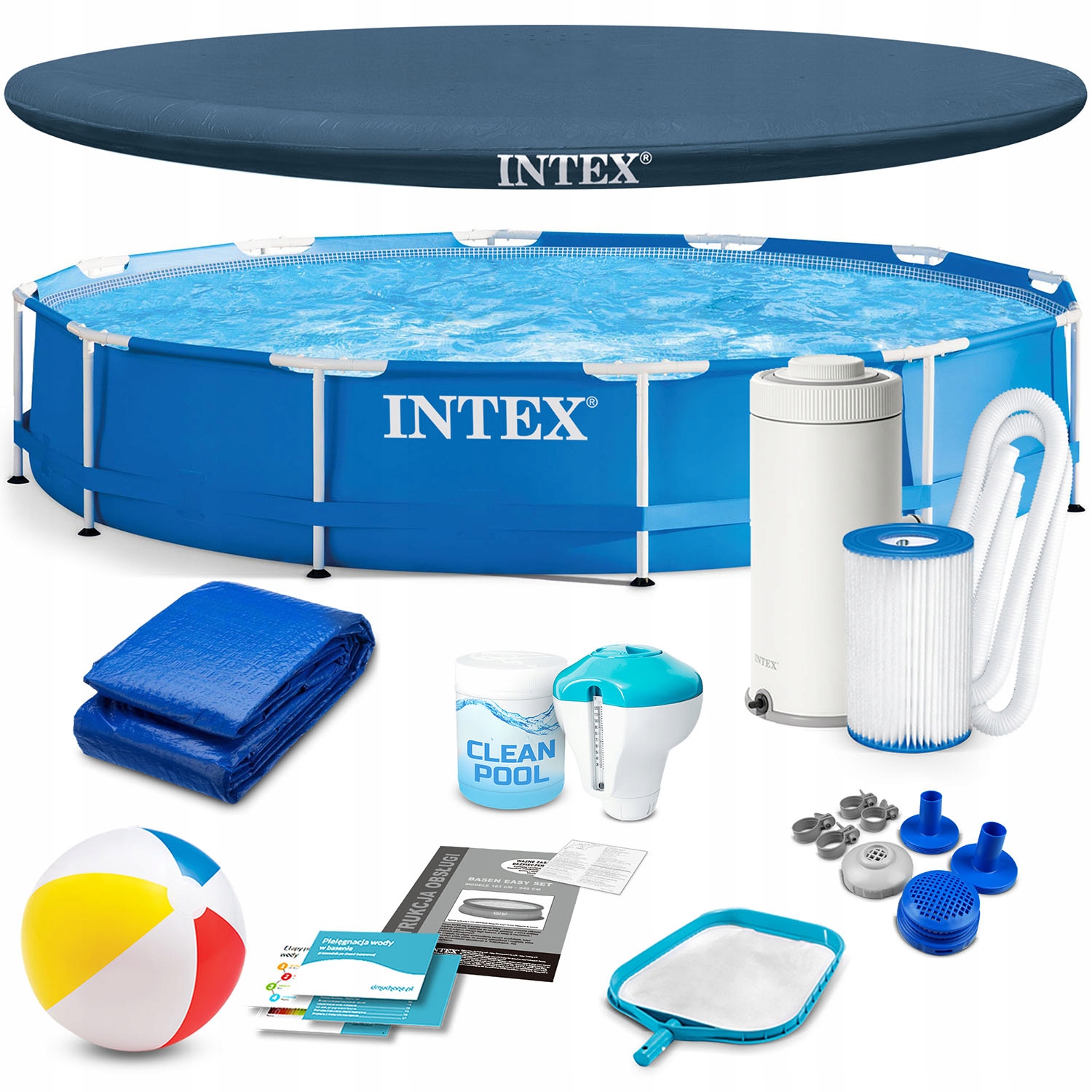 BASEN OGRODOWY MAX ZESTAW 366x76 INTEX 28212 15w1A (5902854515462 ...