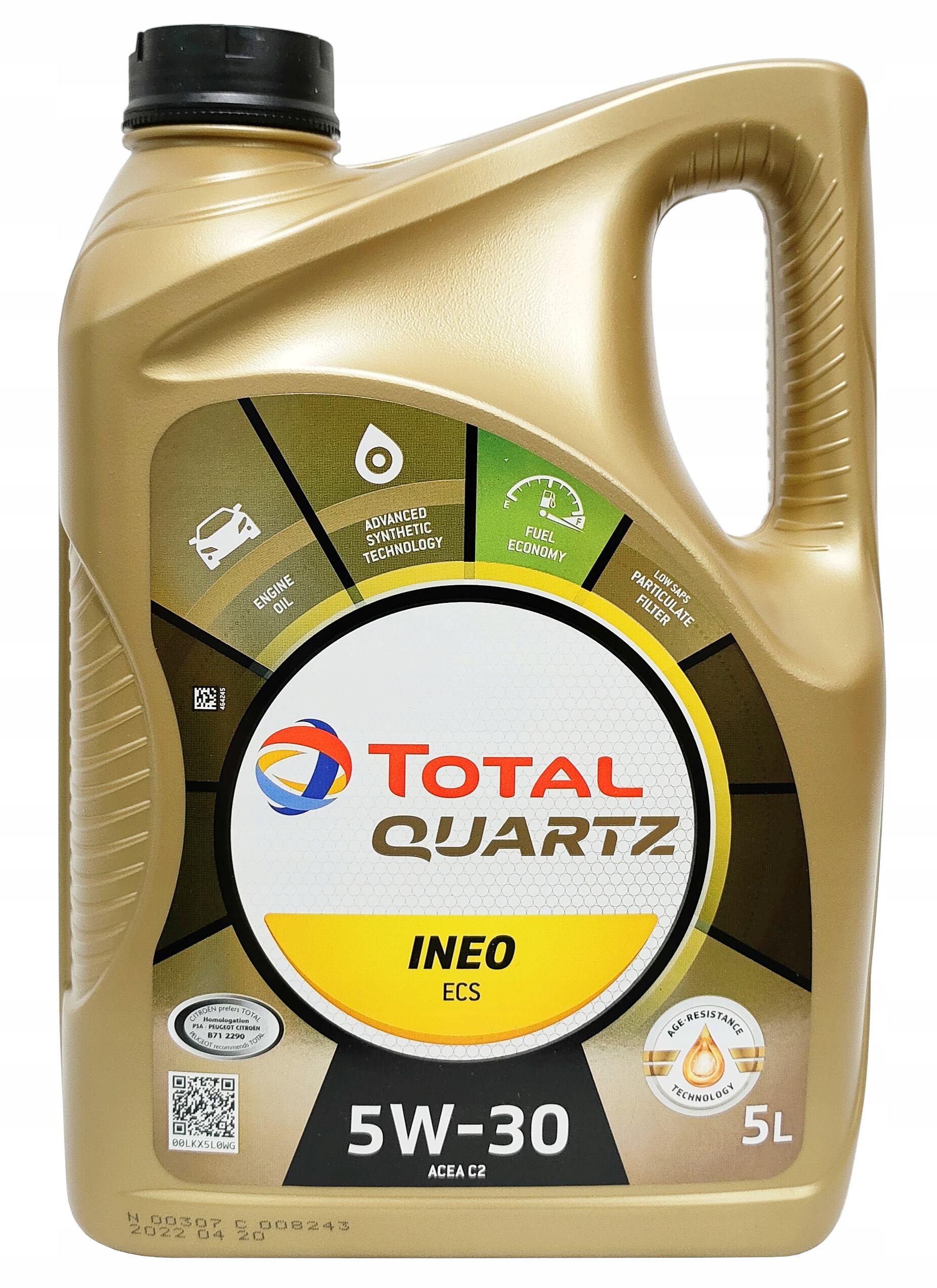 Olej Total Quartz Ineco ECS 5W30 5L 3425901106939 za 179.00PLN z Kraków ...