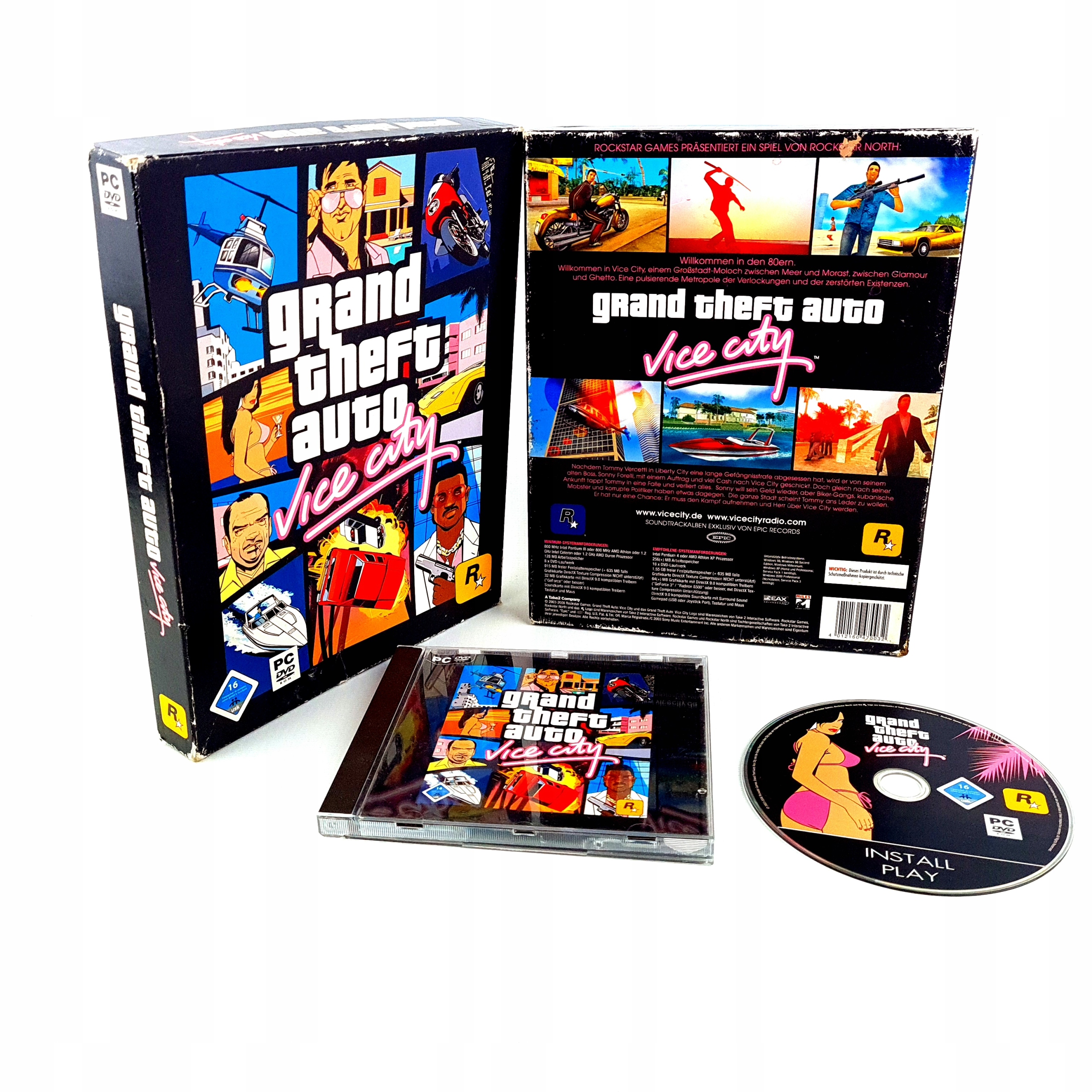 GRAND THEFT AUTO VICE CITY GTA BIG BOX PC - Stan: Używany 250.00PLN ...