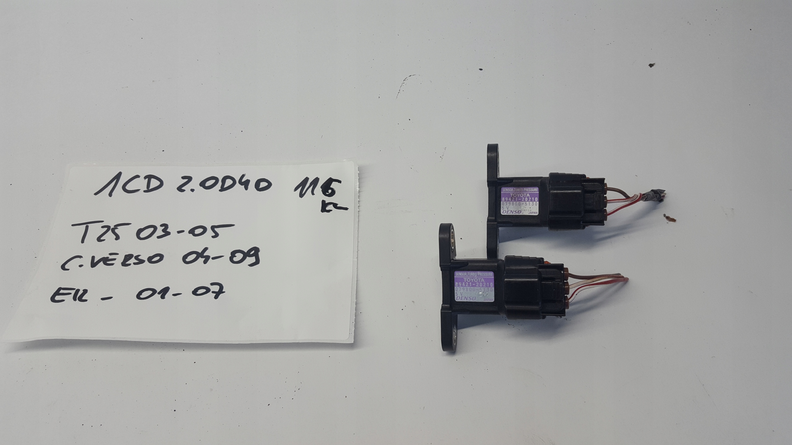 ДАТЧИК ДАВЛЕНИЯ TOYOTA 2.0 D4D 116KM 89421-20210 LC120 3.0 D4D Купить ...