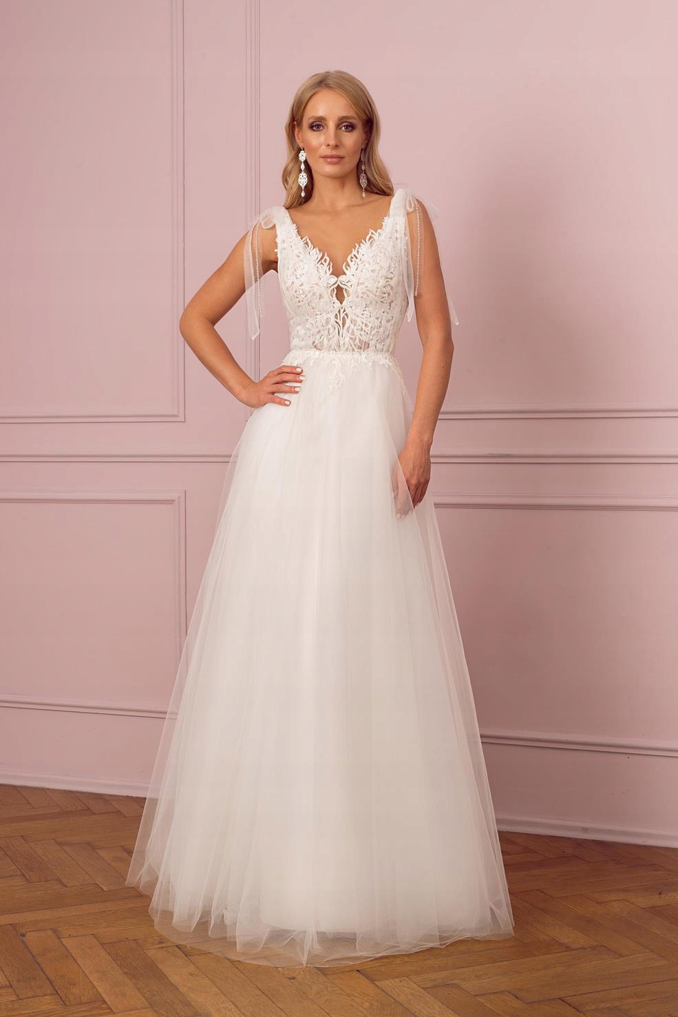 Fulara & Żywczyk suknia ślubna bez rękawów do ziemi rozmiar 38 • Cena ...