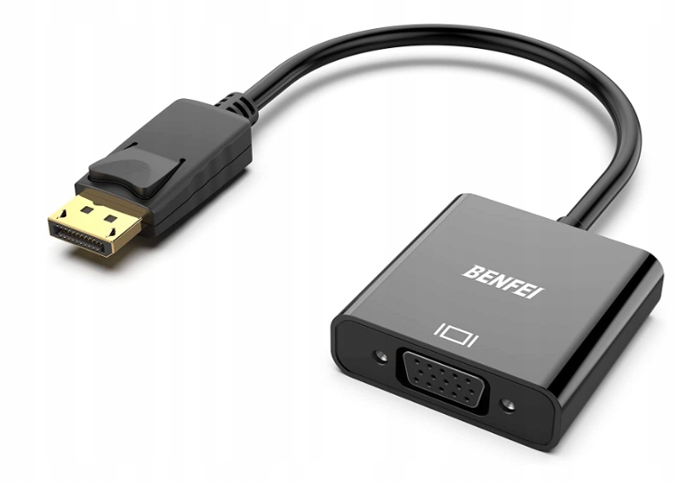 BENFEI Adapter Przejściówka DisplayPort na VGA • Cena, Opinie - Allegro