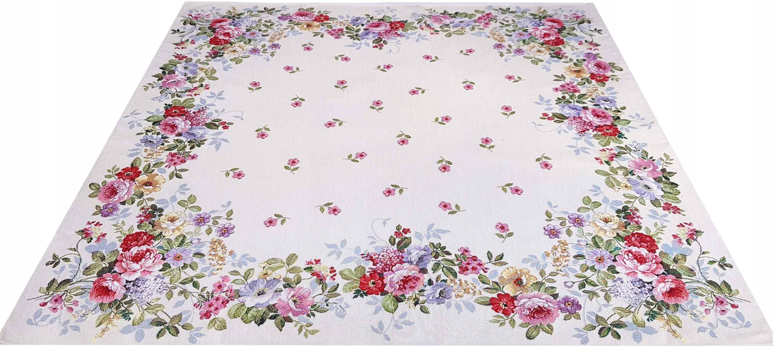 SERWETA RÓŻA ANGIELSKA OGRÓD 98X98 GOBELINOWA PLAMOODPORNA TKANA ...