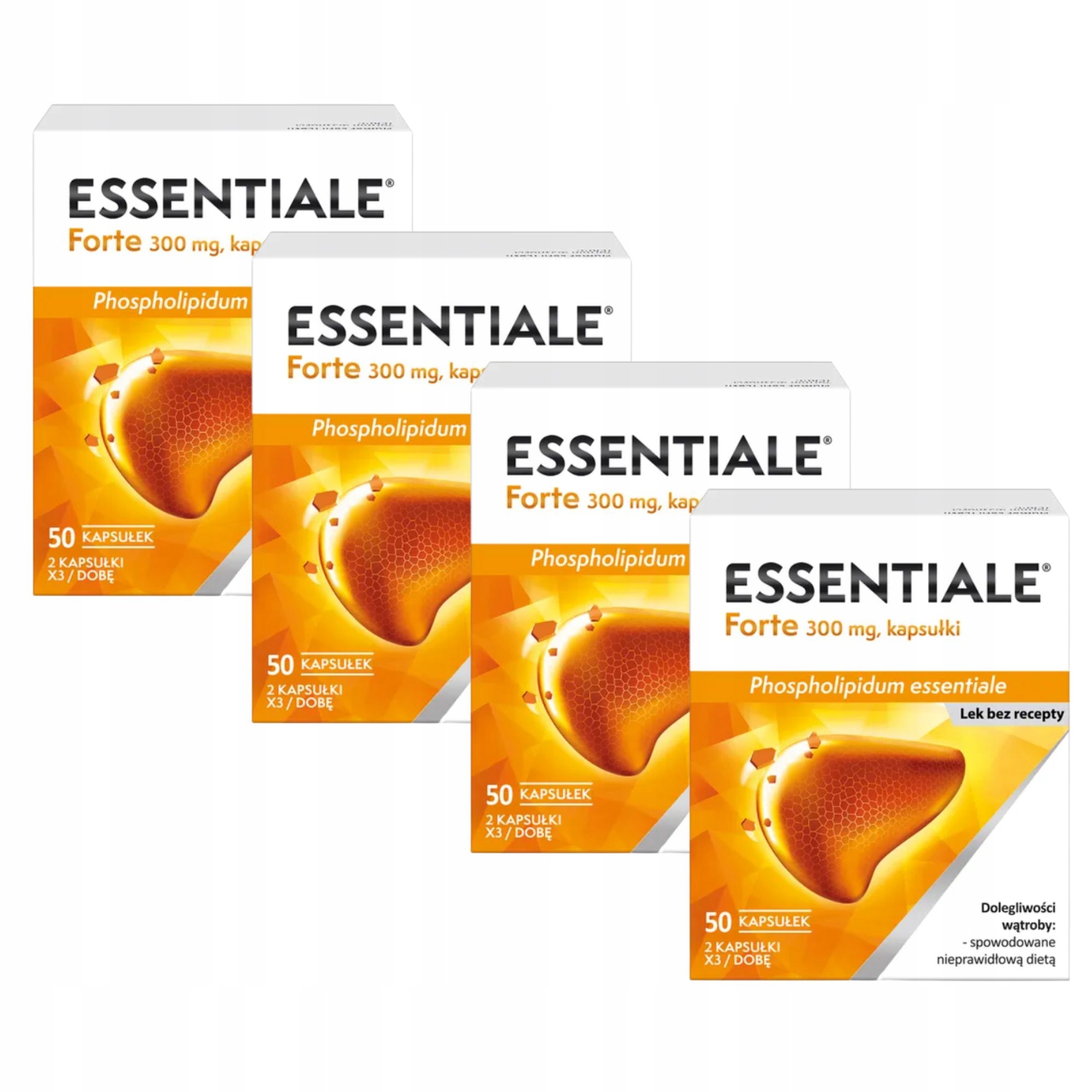 ESSENTIALE FORTE 300 mg 50 kapsułek Na wątrobę (5909990264711) • Cena ...