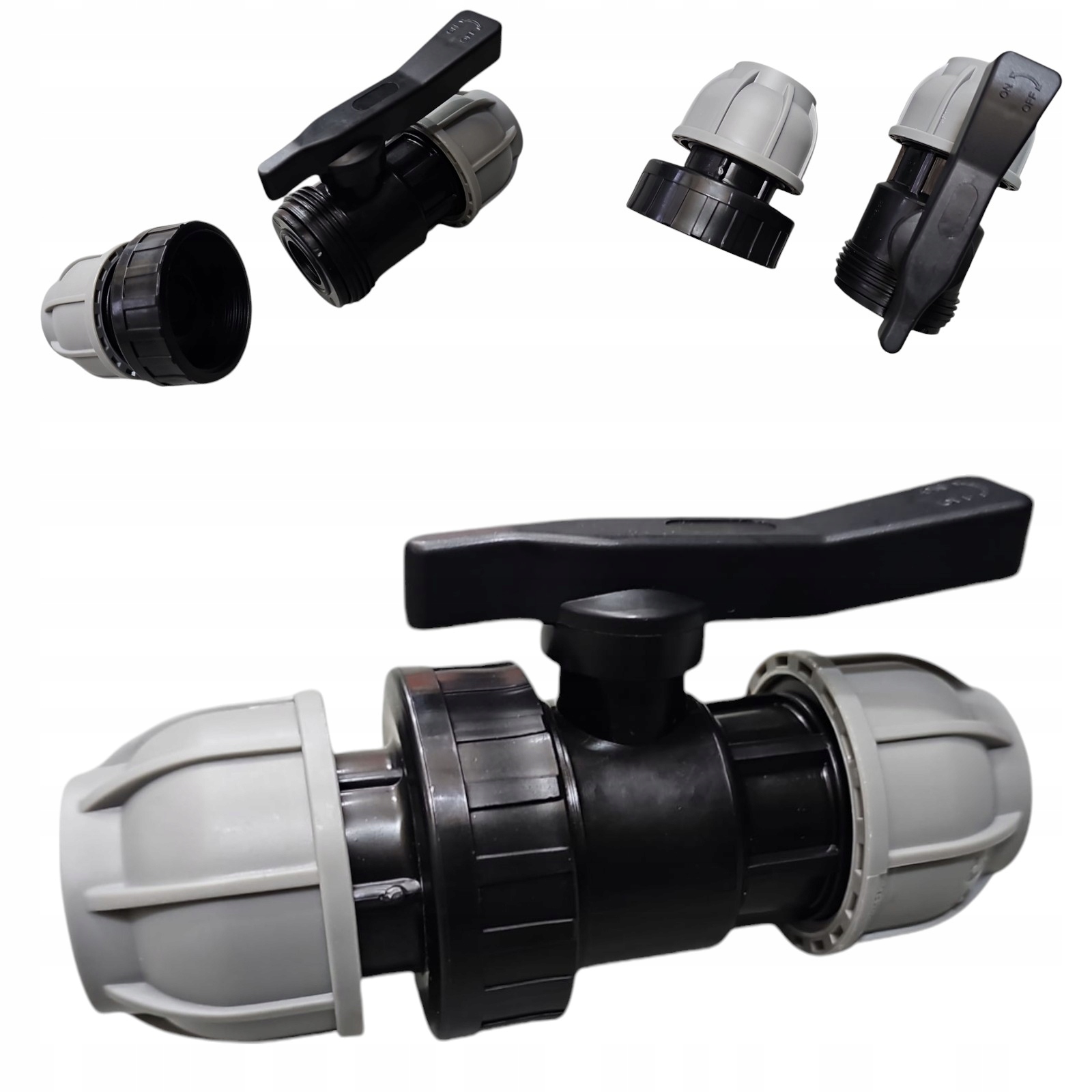 Złączka skręcana Term-System zawór kulowy PE 32 mm polipropylenowy ...