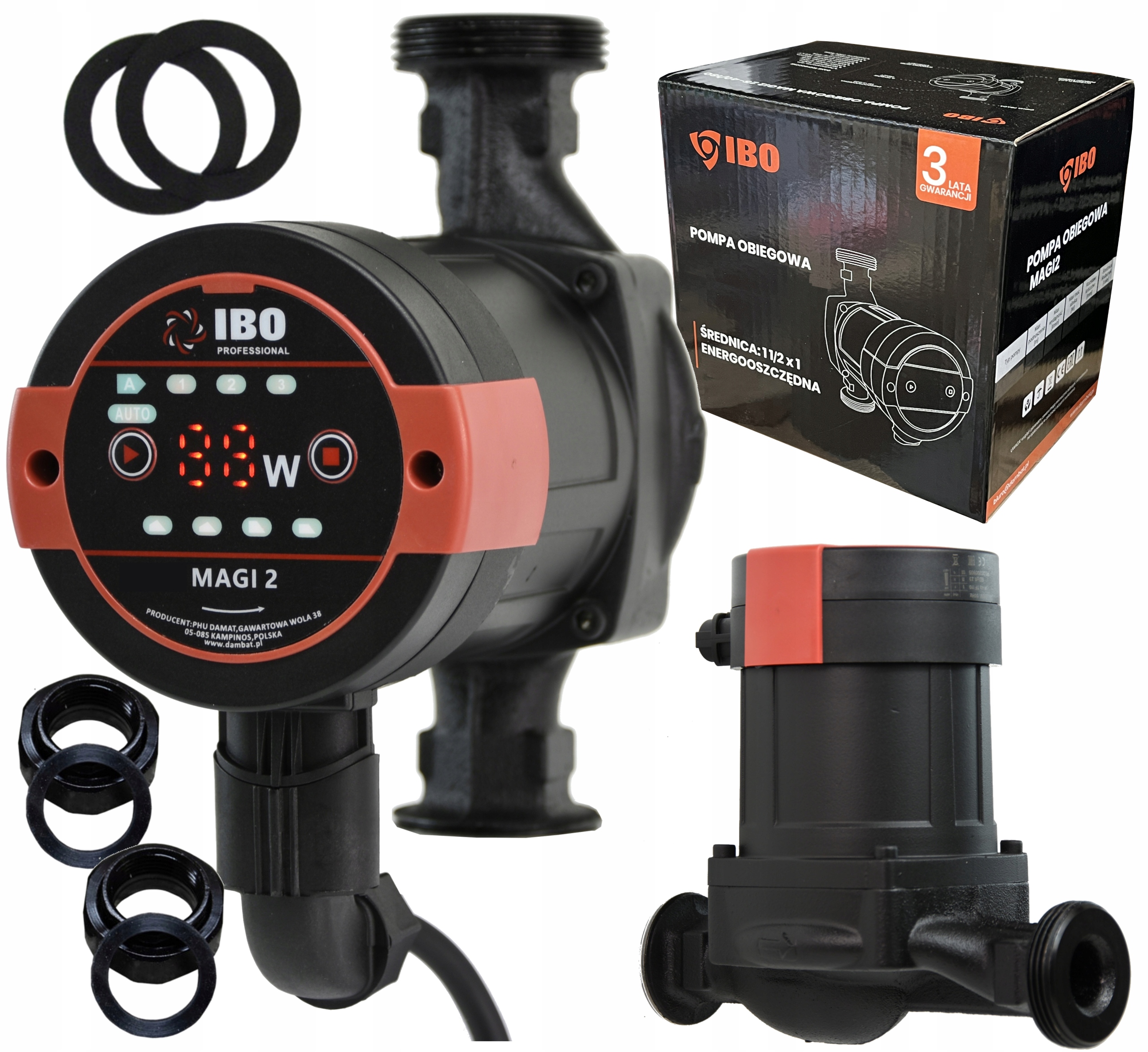ELEKTRONICKÁ IBO MAGI-2 25-80/180 ENERGETICKY ÚSPORNÁ BĚŽNÁ ČERVENÁ 8m za 2237 Kč - Allegro