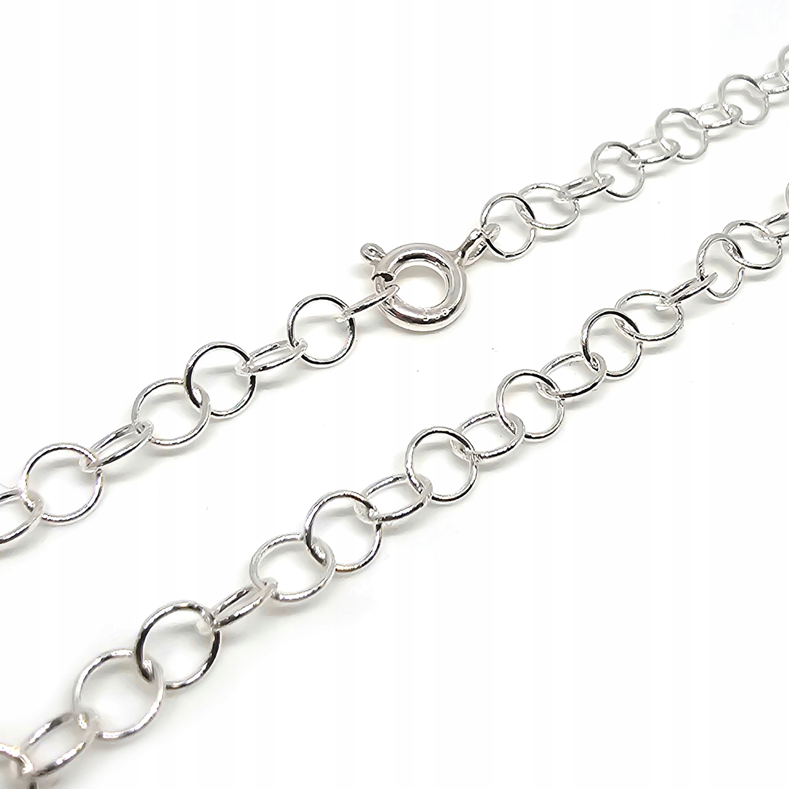 Srebrny łańcuszek Rollo kółka 3,5mm srebro 925 40cm • Cena, Opinie • Łańcuszki 15258931268 • Allegro