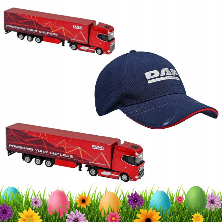 CZAPKA MY-25 Flame Red DAF DAF XF DAF XG+ MY-25 CIĘŻARÓWKA MINIATURA ...