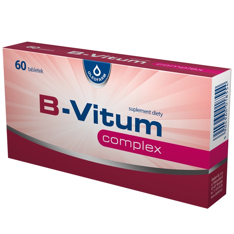 B-Vitum Complex, 60 tabletek (5904960018554) • Cena, Opinie • Preparaty ...
