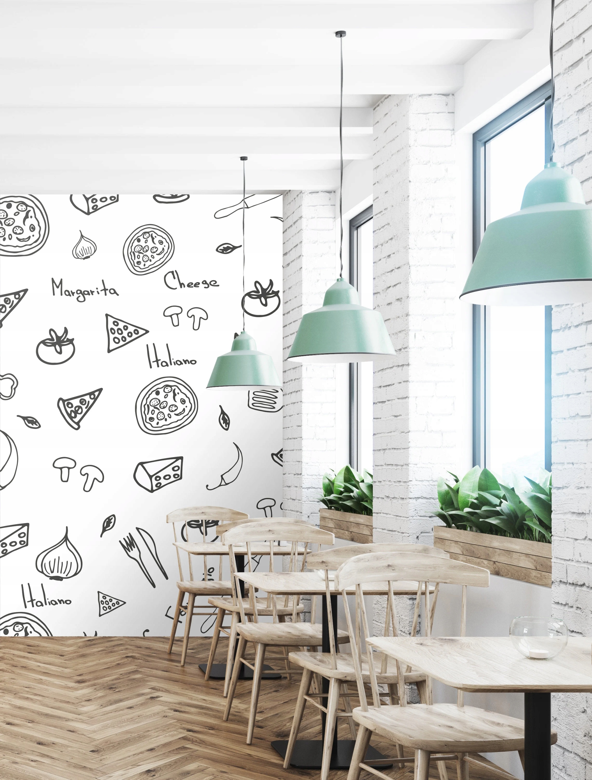 Tapeta Włoska Pizza flizelina/samoprzylepna (#282) • Cena, Opinie ...