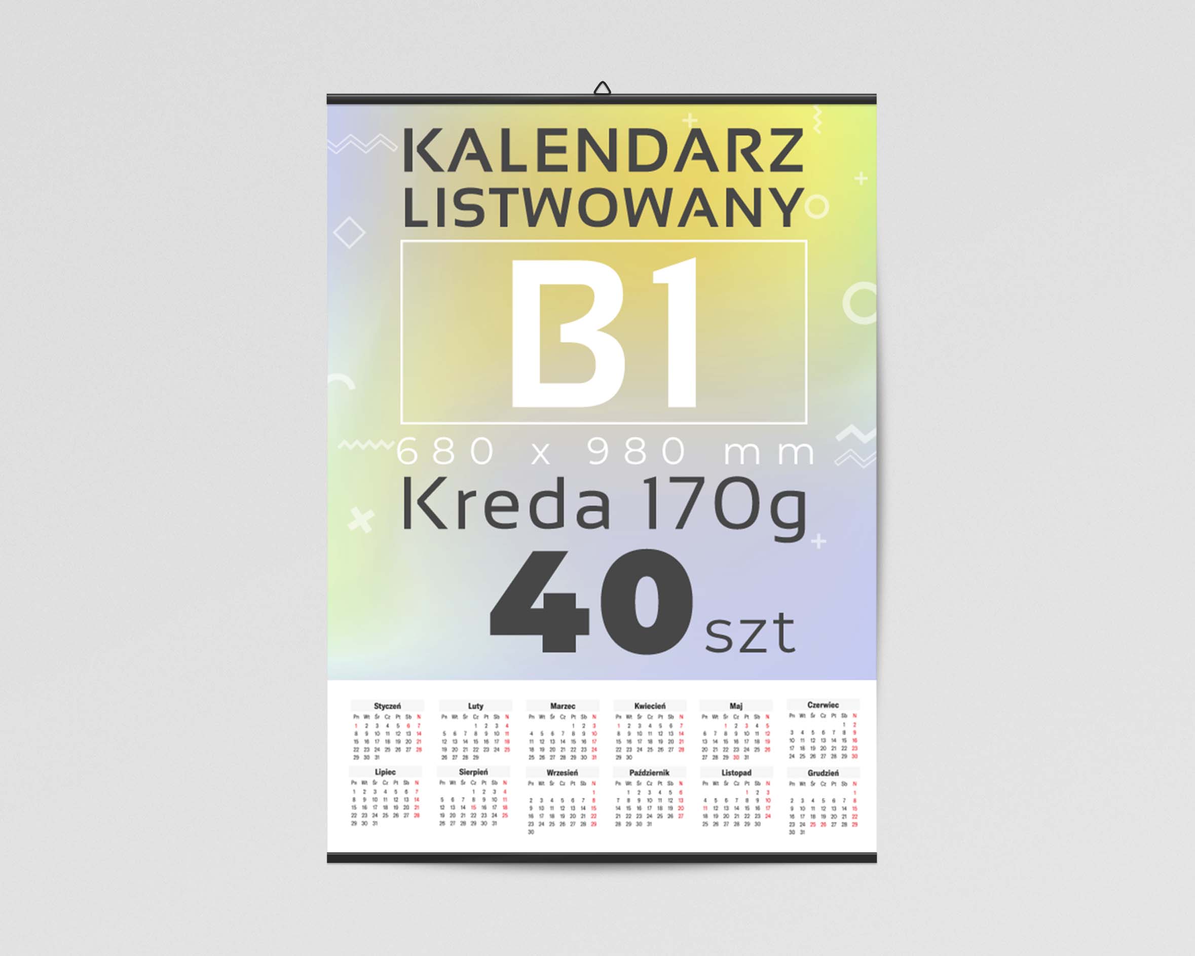 B1 falinaptár 2025, (4069491227293) • Ár, Vélemények - Allegro