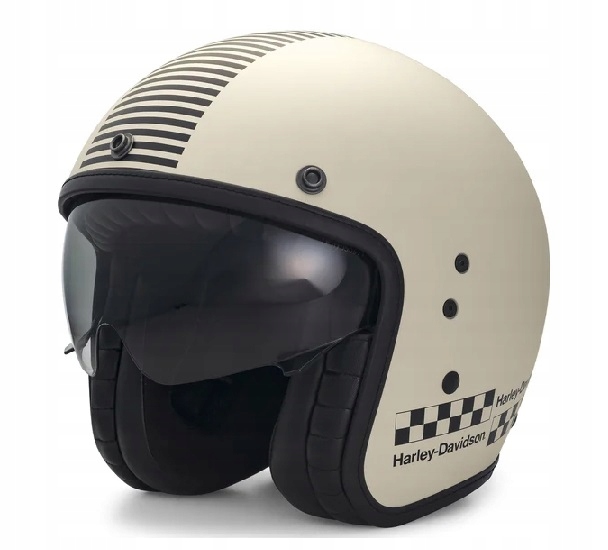 KASK HARLEY DAVIDSON 3/4 RALLY RACER SUN SHIELD XL • Cena, Opinie - Allegro