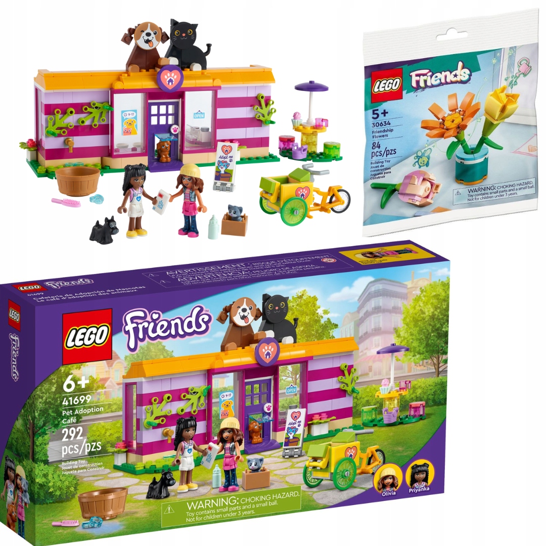 LEGO Friends 41699 Kawiarnia przy schronisku - porównaj ceny - Allegro.pl