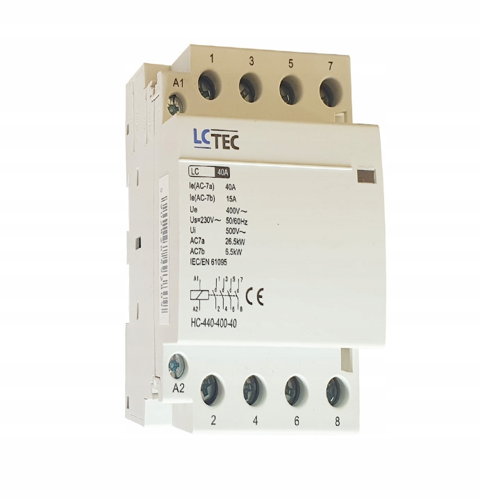 LC stycznik modułowy 4P 3M 40A 230V AC 4z - Sklep, Opinie, Cena w Allegro