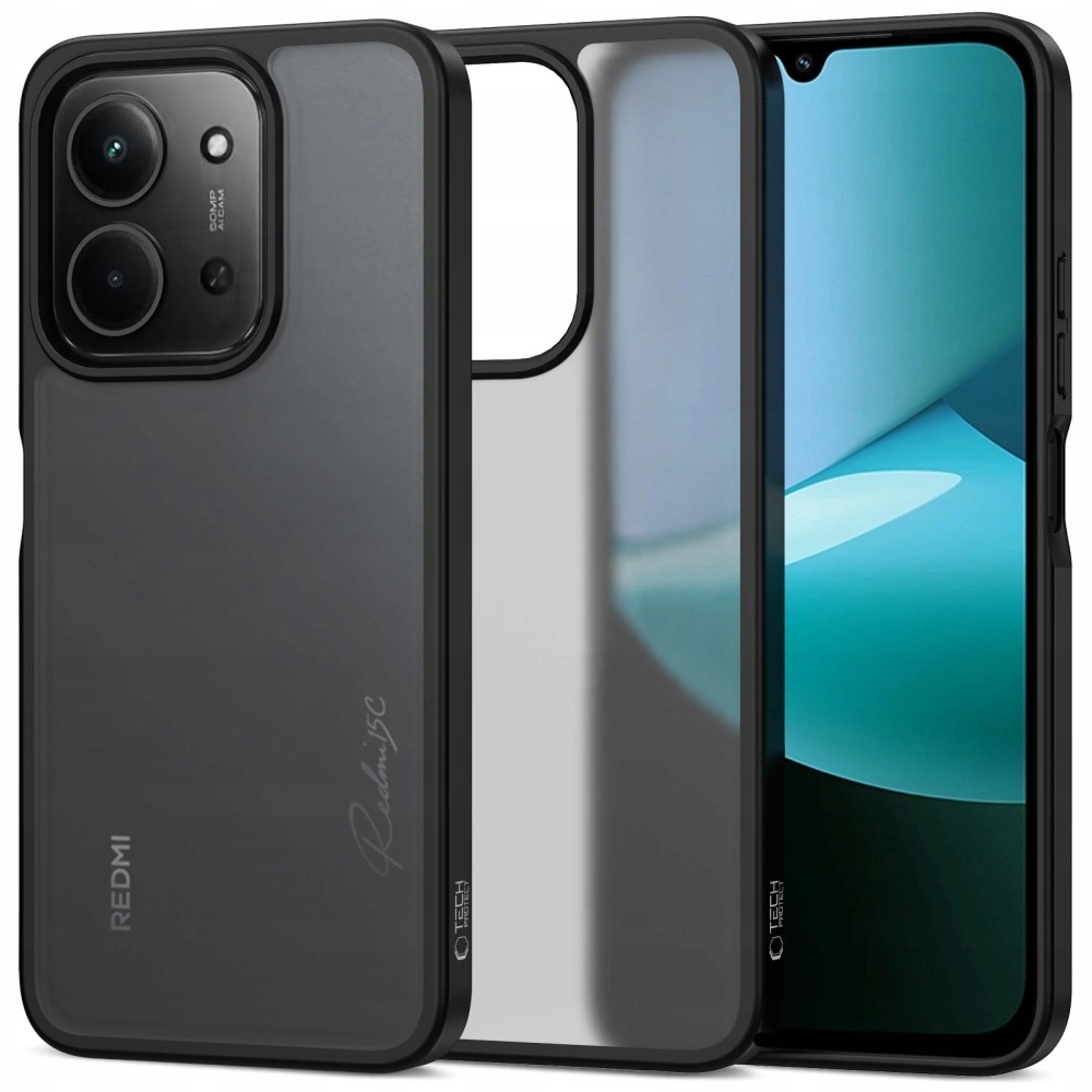 Hátlap Tech-protect Xiaomi Redmi 15C készülékhez, fekete, • Ár ...