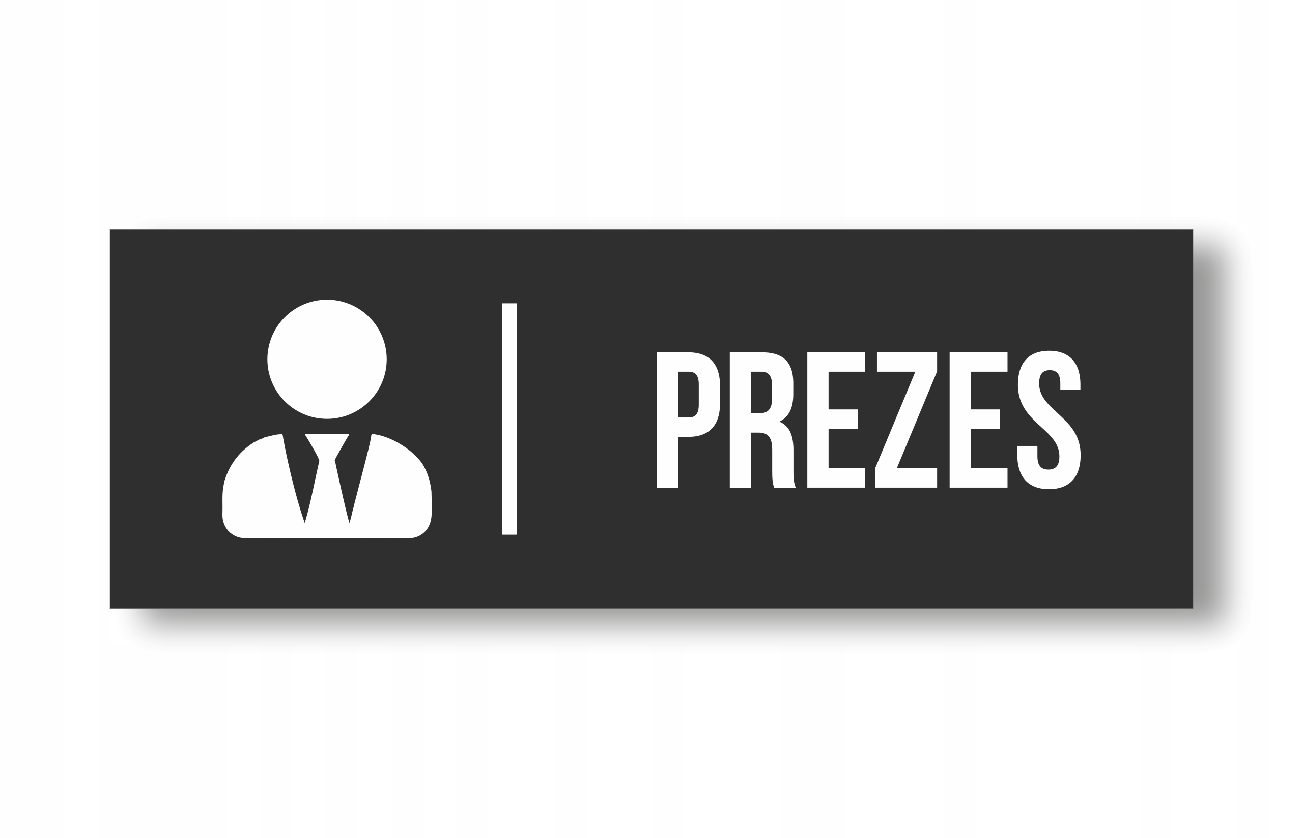 INFORMAČNÁ TABUĽKA PREZIDENT PVC 3 mm 20x7 cm UV TLAČ trvanlivá za 2.12EUR - Allegro