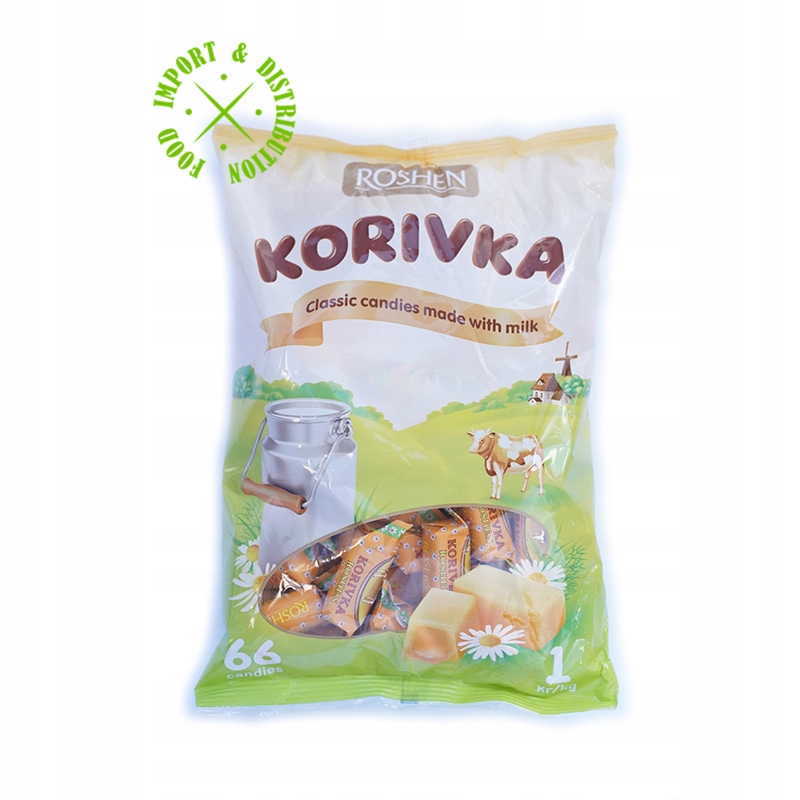 Krówki Roshen Krówka mleczna 1 kg 1000 g (4823077602450) • Cena, Opinie ...