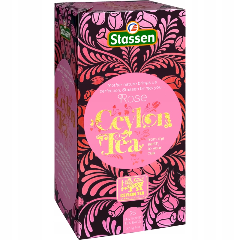 Herbata Stassen Rose Ceylon Tea 25 kopert czarna ekspresowa ...