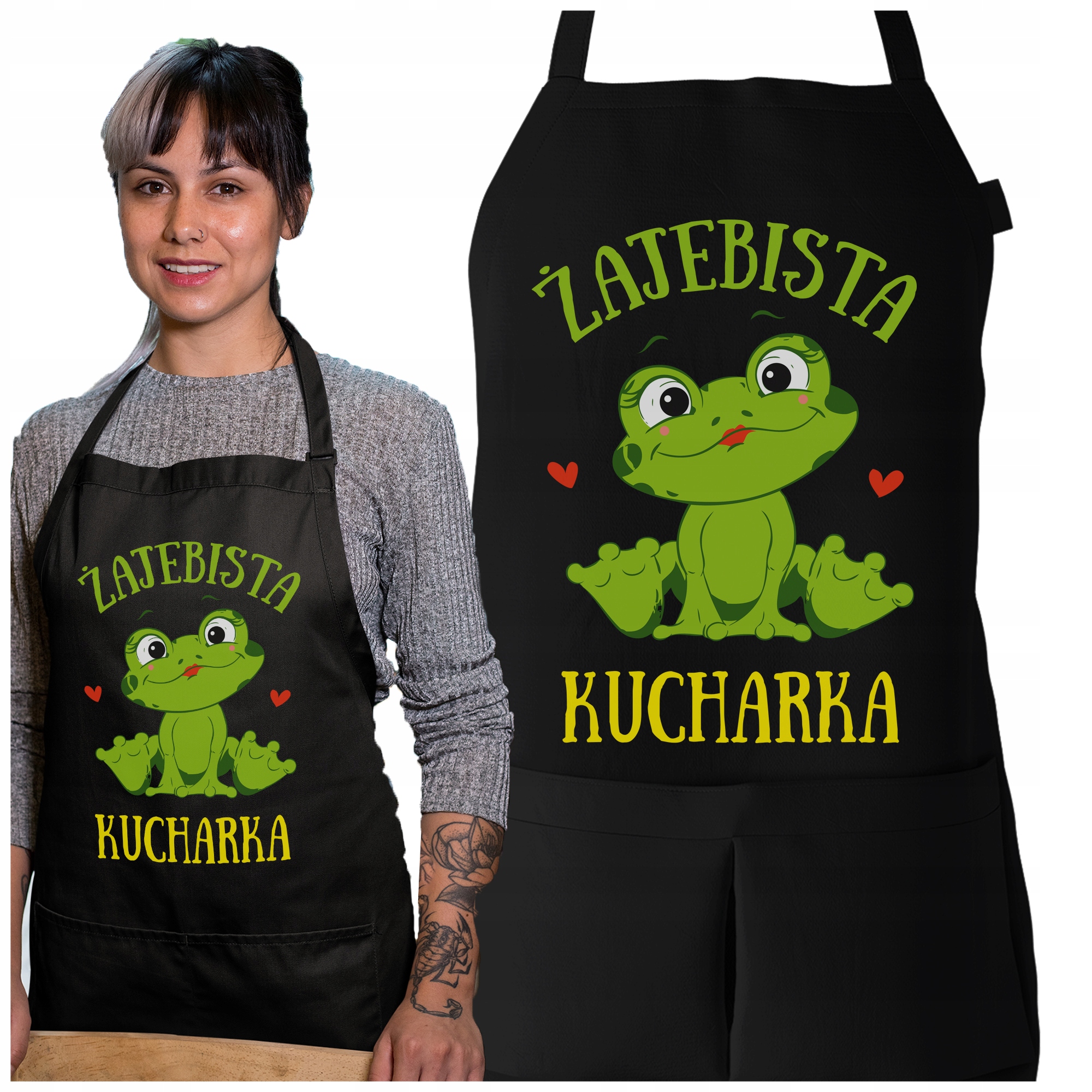 FARTUCH ZABA KUCHARKA PREZENT ZAWOD SMIESZNE (5906642012836) • Cena ...