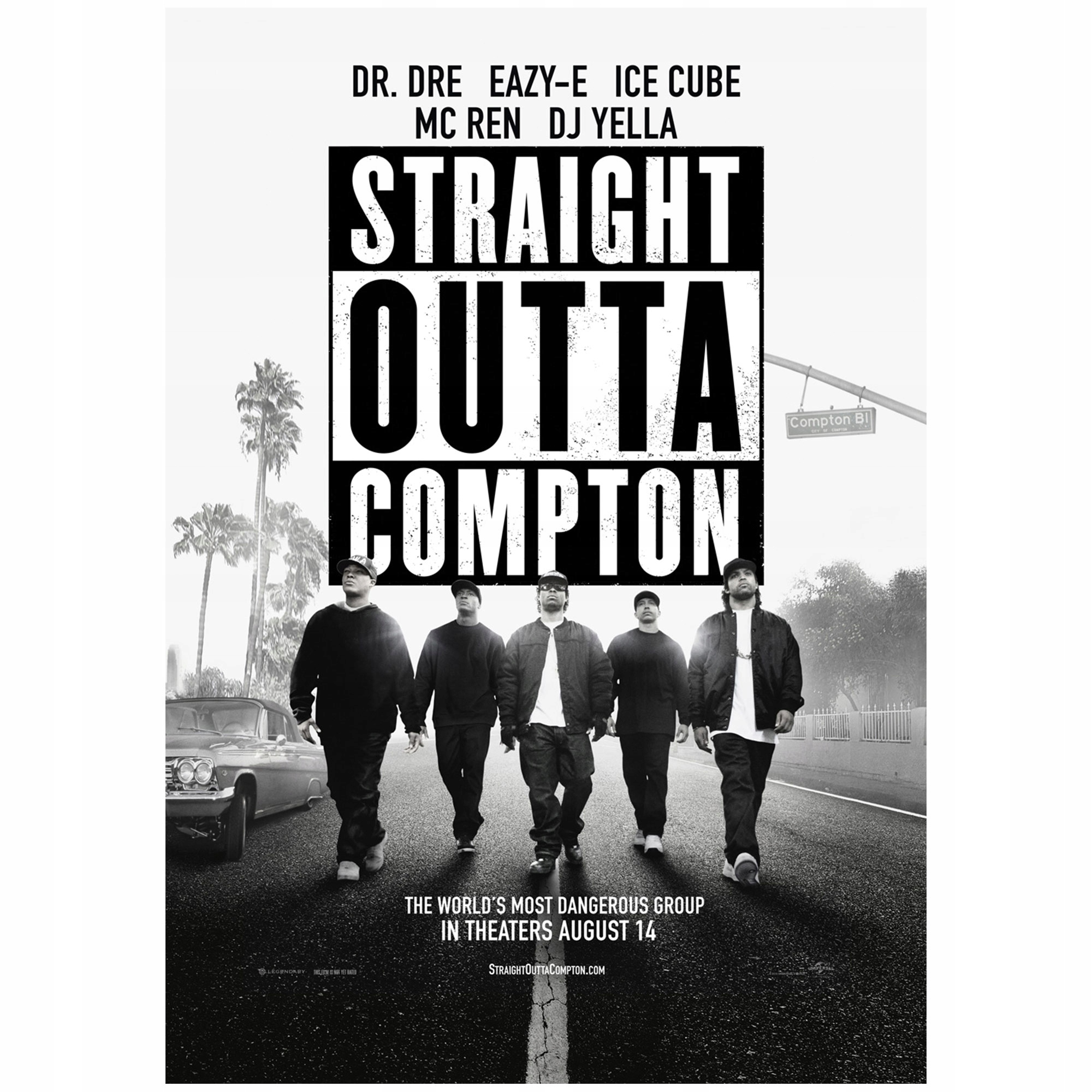 Plakat Straight Outta Compton bez ramy 42 x 59,4 cm • Cena, Opinie ...