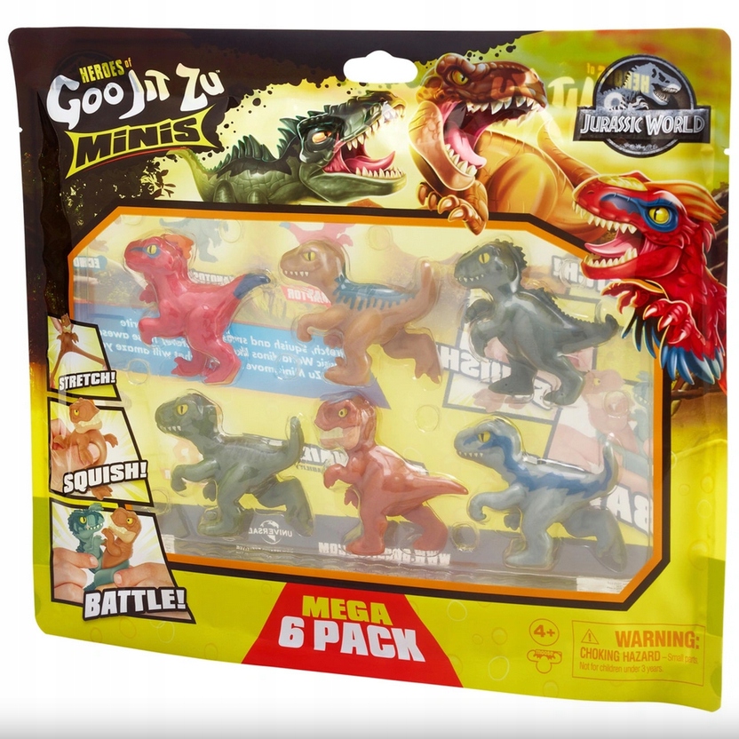 GOO JIT ZU MINI JURASSIC WORLD 6 PACK /6 42543 16463728020 - Allegro.pl