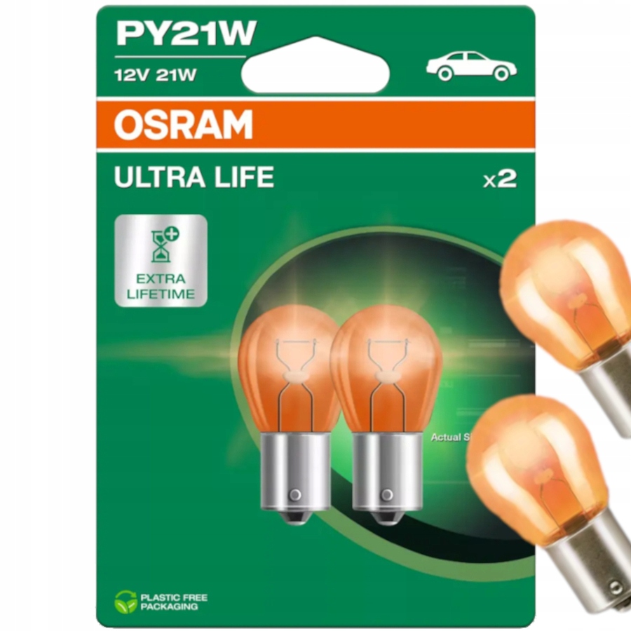 Żarówki PY21W OSRAM Ultra Life BAU15s 12V 21W 4052899419520 za 45.00PLN z Katowice - Allegro ...