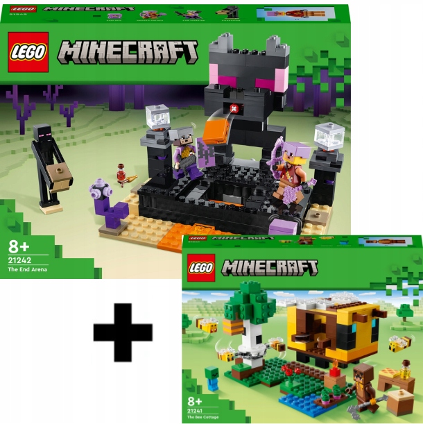 LEGO MINECRAFT ARENA ENDU ZESTAW 21242 SMOK + LEGO 21241 ZESTAW ...