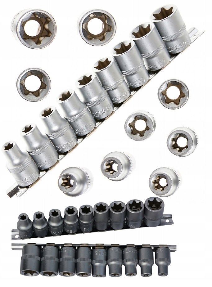 KLUCZE NASADOWE TORX 9el E10-E24 NASADKI 1/2 TORKS 5901969102277 za 999.00PLN z Zaborów ...