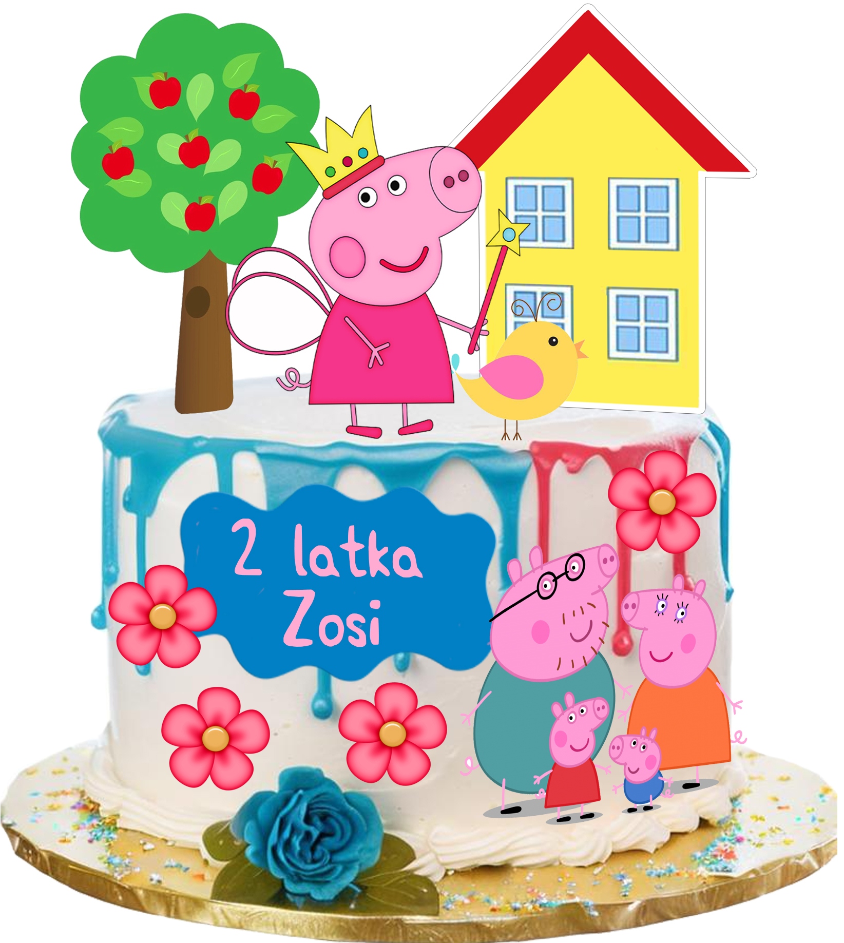 Świnka Peppa na Tort - Niska cena na Allegro.pl