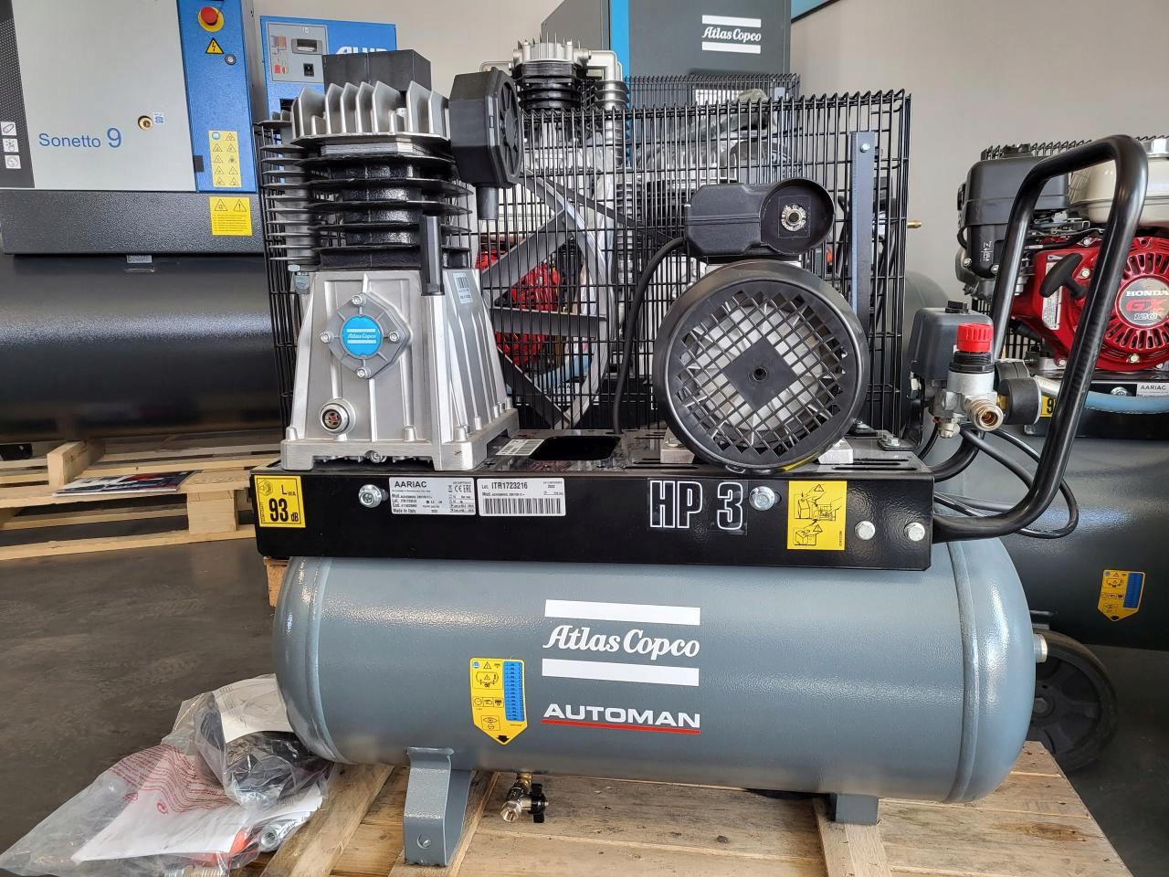 Sprężarka Atlas Copco Automan AC 31 2,2kW 50L 1F 8024900720303 za 3800 ...