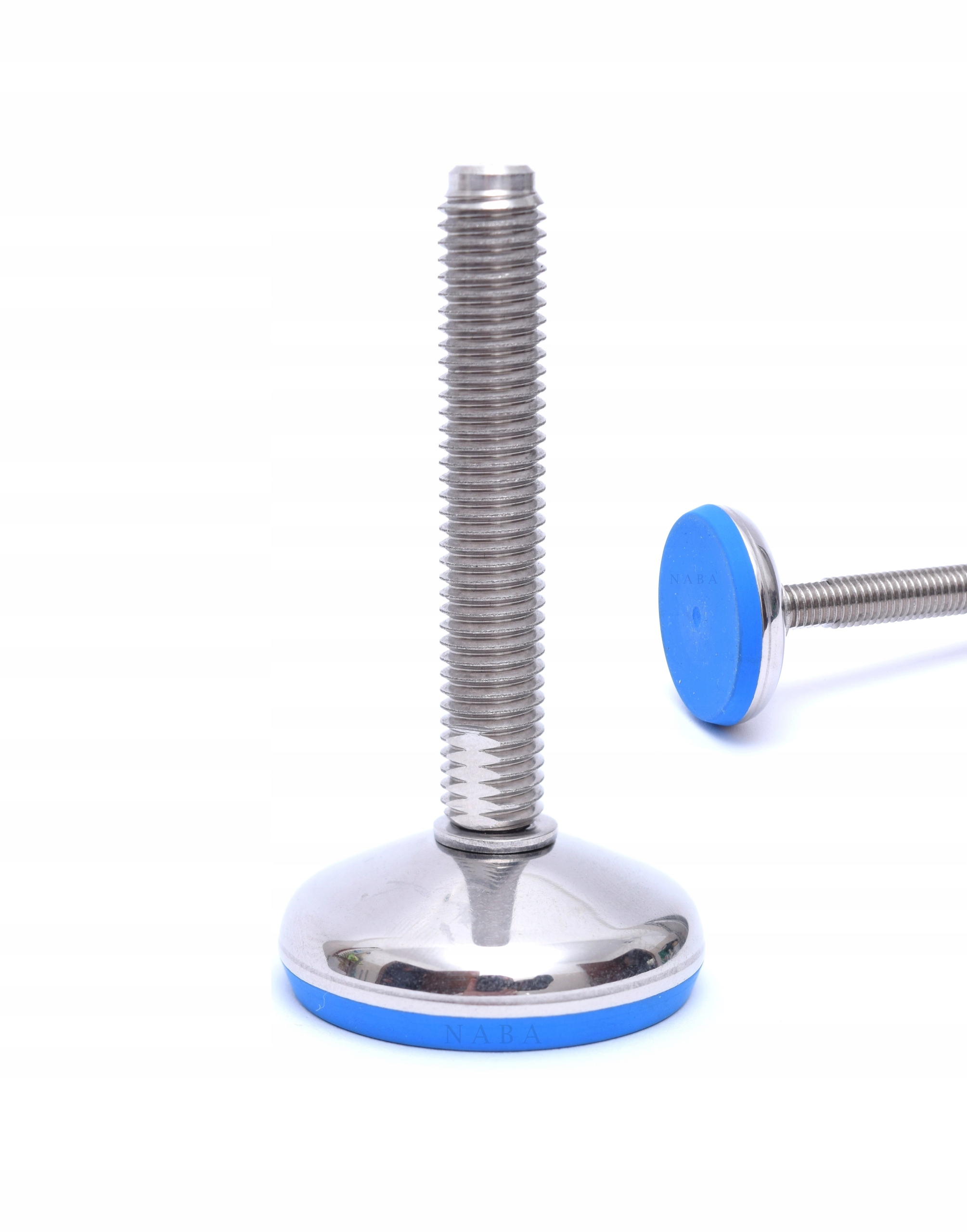 MINI STOPA STOPKA WAHLIWA DO MASZYN NÓŻKA REGULOWANA INOX 40 M12x150 BLUE • Cena, Opinie ...