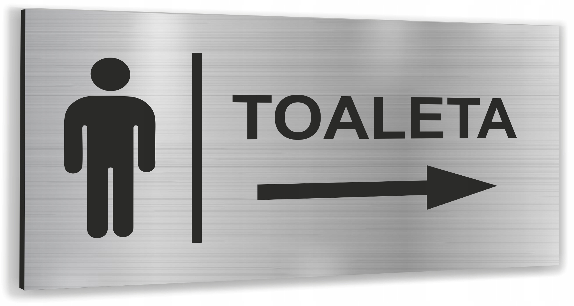 Tabliczka TEKST NAPIS TOALETA MĘSKA Informační tabule z dibondu ...