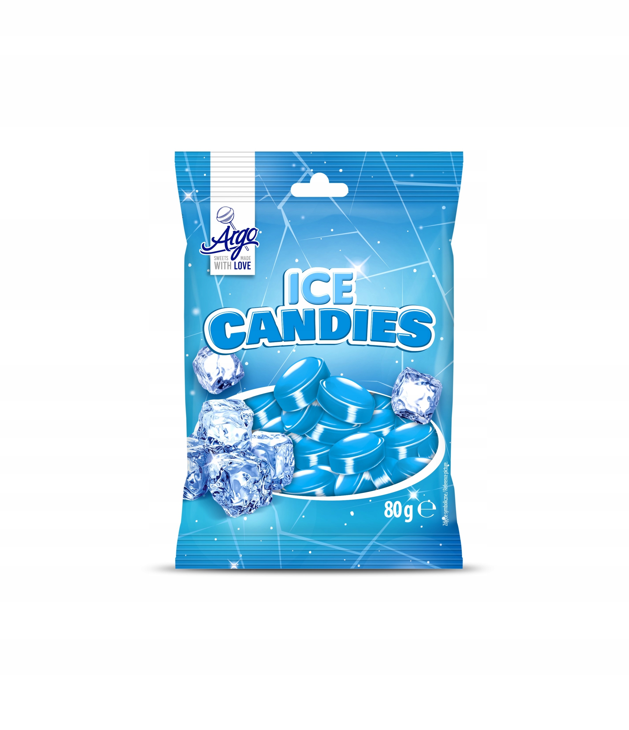 Cukierki Landrynki cukierki lodowe Ice Candies, 80g Argo 80 g • Cena ...