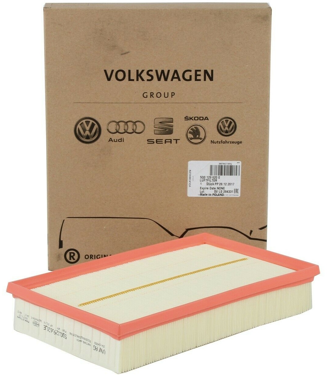 Audi OE 5Q0129620G filtr powietrza 6958603839302 za 110.00PLN z ...