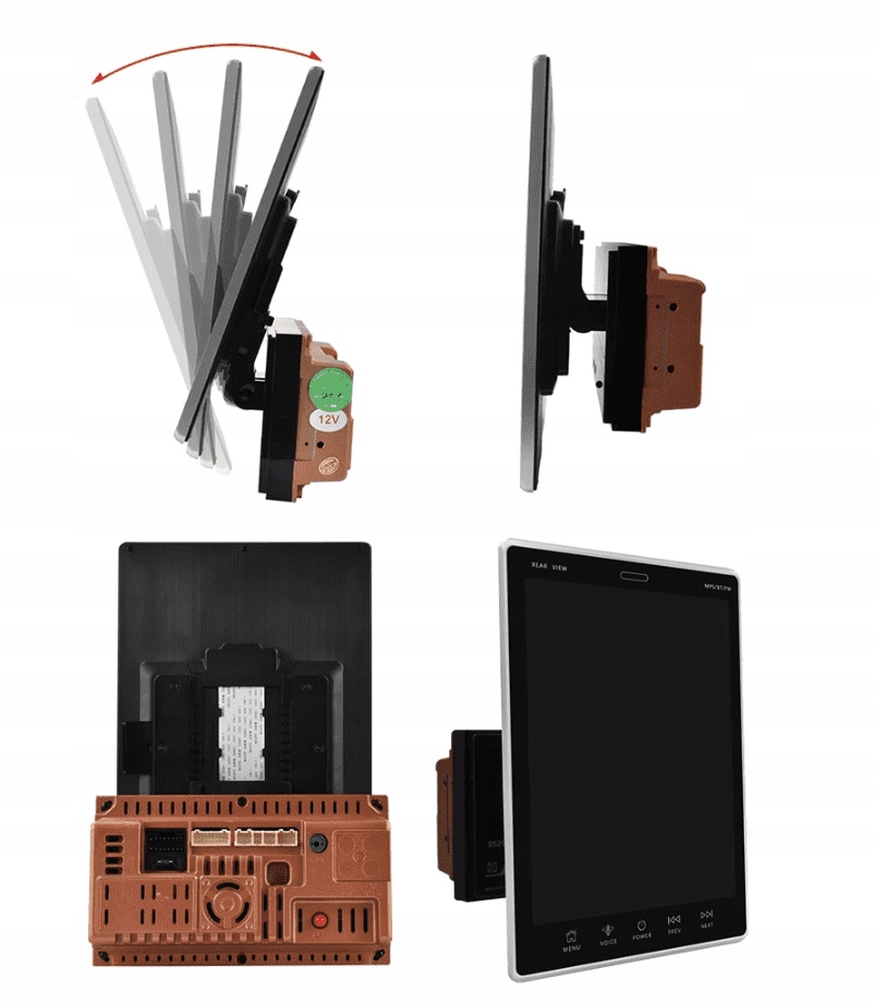 PODOFO Tesla Style Android Autorádio s Otočnou Vertikální obrazovkou ...