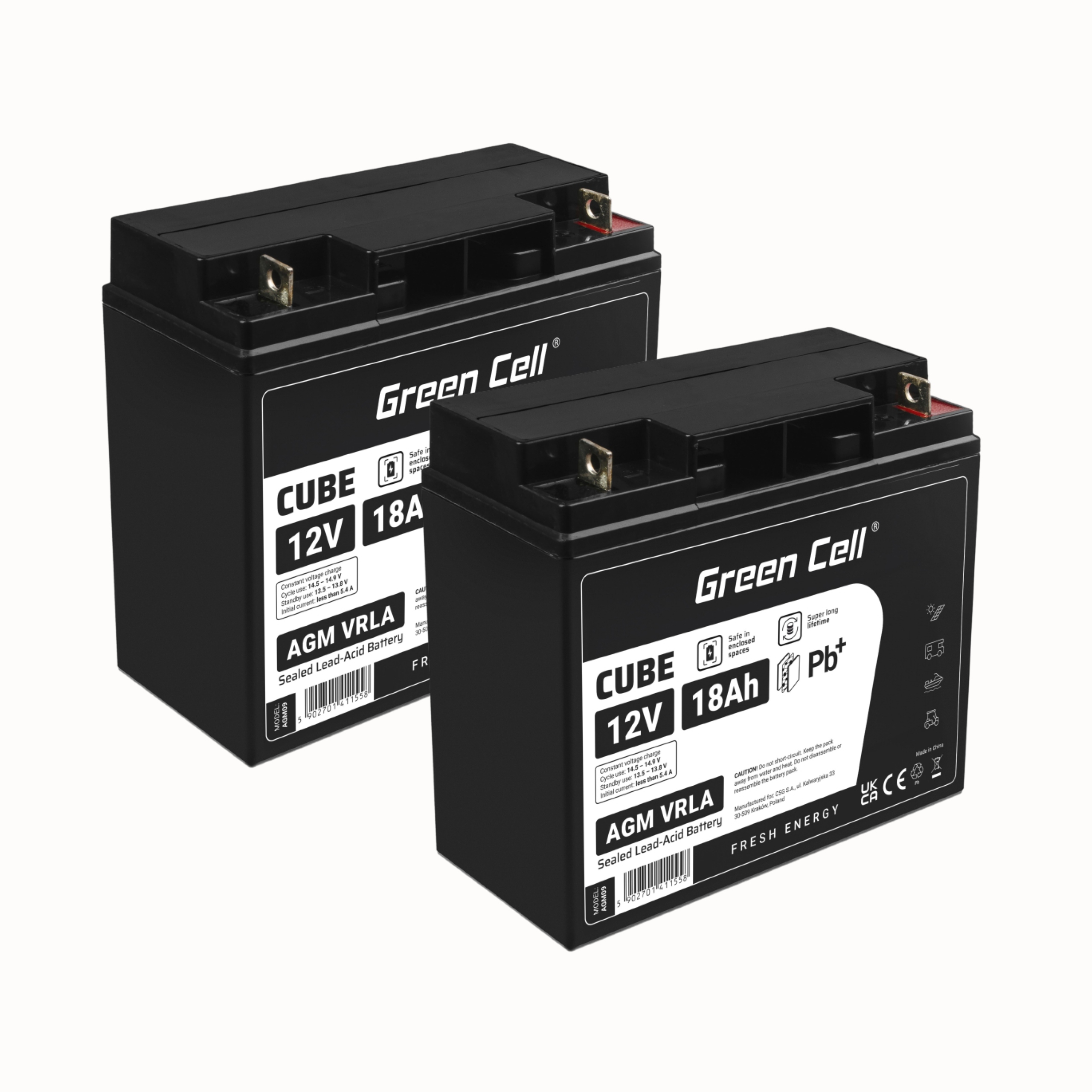 2x Zestaw akumulatorów do APC RBC7 2xAGM 12V 18Ah UPS pakiet baterii - Sklep, Opinie, Cena w Allegro