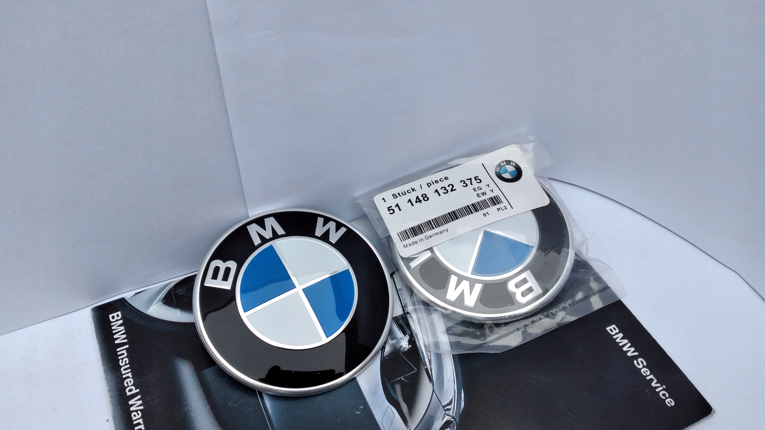 Nowy logo ZNACZEK BMW E46 MASKA MADE IN GERMANY za 85.00PLN z Obrzycko ...