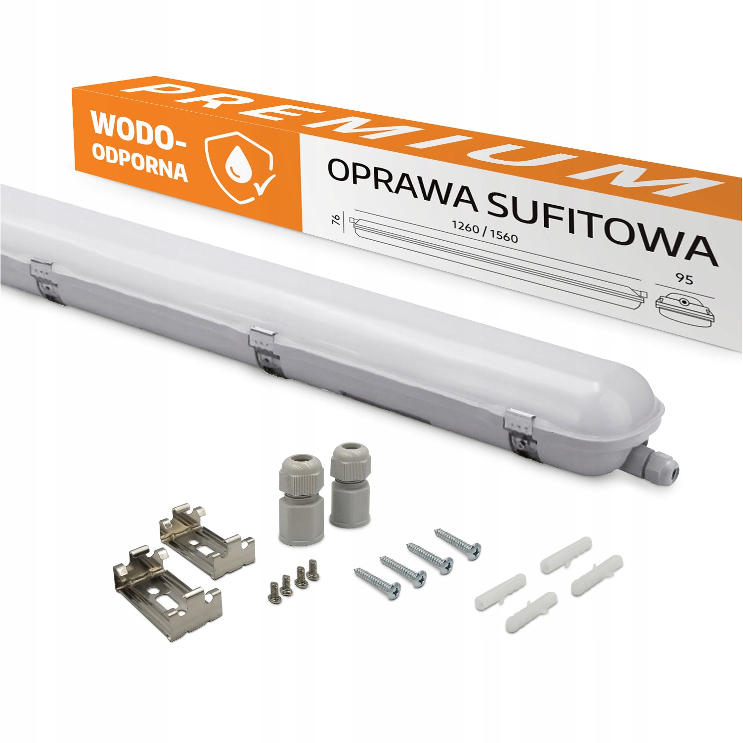 Lampa Garażowa Liniowa IP65 Oprawa Przemysłowa LED (Vip-KB2457) • Cena ...