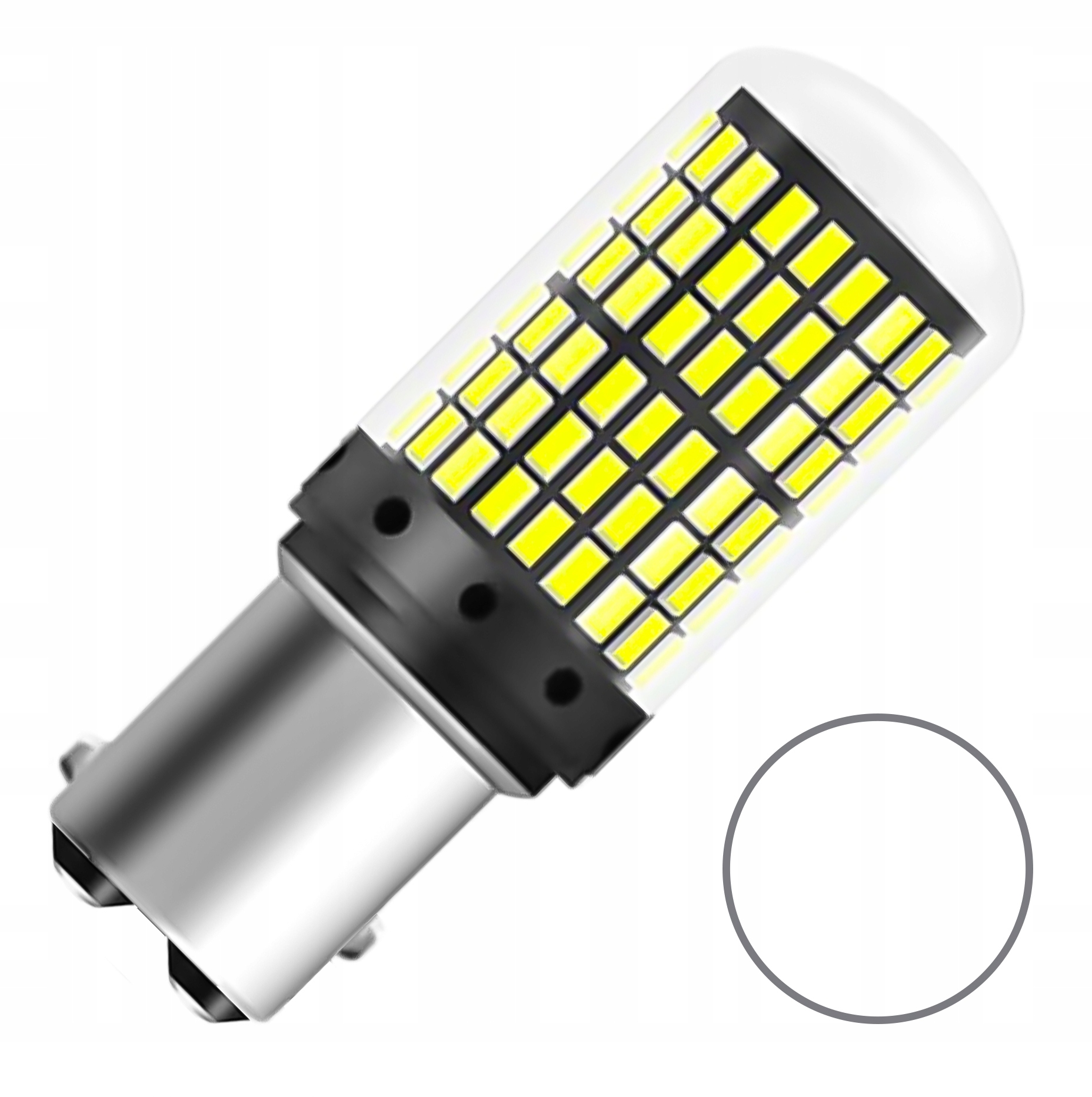 Żarówka LED biała zimna P21/5W BAY15D dwuwłóknowa BAY15D-144SMD-3014 za ... Żarówka LED biała zimna P21/5W BAY15D dwuwłóknowa BAY15D-144SMD-3014 za ...