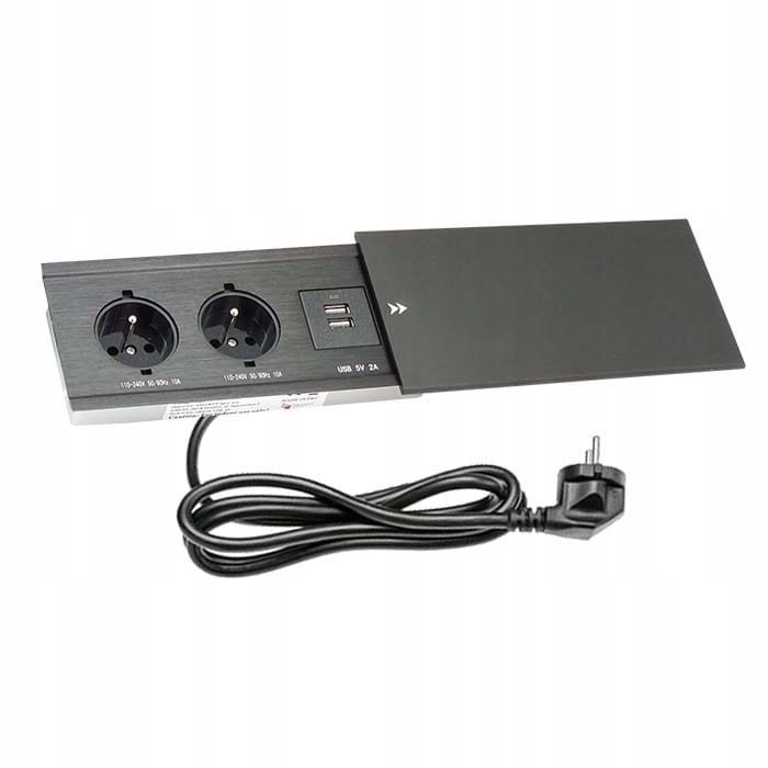 Przedłużacz gniazdo FLEXPORT 2 gniazda+ USB czarny • Cena, Opinie - Allegro