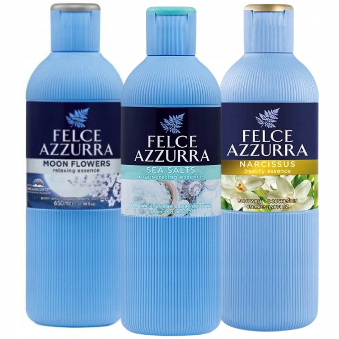 Felce Azzurra ZESTAW MIX włoski żel do mycia ciała 3X 650ml IT ... Felce Azzurra ZESTAW MIX włoski żel do mycia ciała 3X 650ml IT ...