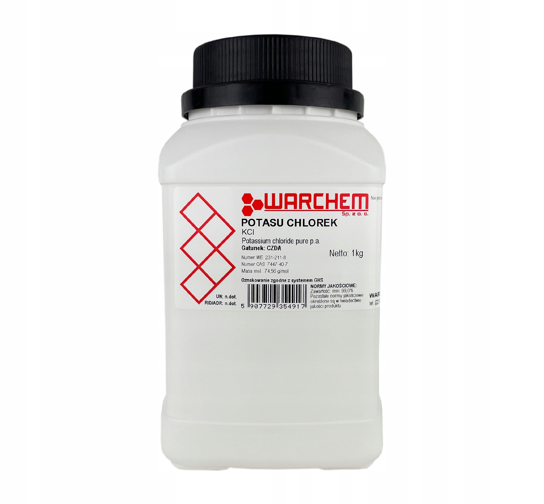 CHLOREK POTASU - CZDA - 1kg (5907729354917) • Cena, Opinie • Odczynniki ...