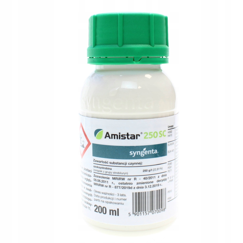 AMISTAR 250 SC 200ML ŚRODEK OPRYSK GRZYBOBÓJCZY SZARA PLEŚŃ RDZA CZERŃ ...