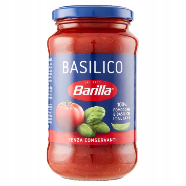 Barilla Basilico 400g włoski sos pomidorowy z bazylią do makaronu ...
