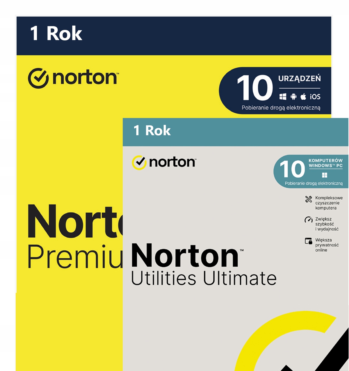 NORTON 360 Premium 10 PC / 1 rok + Norton Utilities Ultimate 10 PC / 1 ...